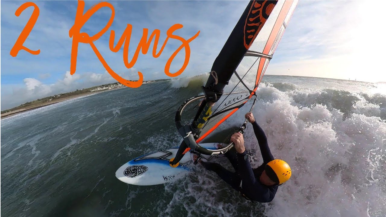 2 Runs & a bunch of waves - Windsurfing Cornwall - Marazion - YouTube