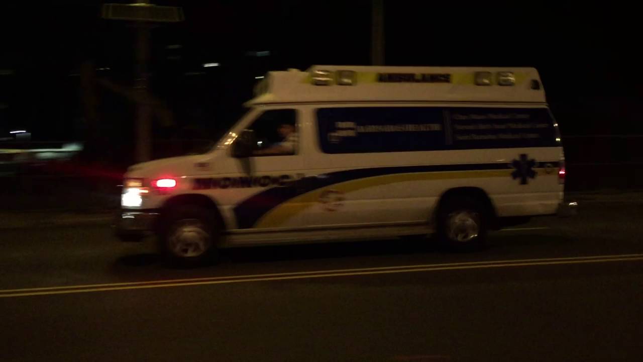 MONOC EMS AMBULANCE RESPONDING ON SPRINGFIELD AVENUE TO A EMERGENCY ...
