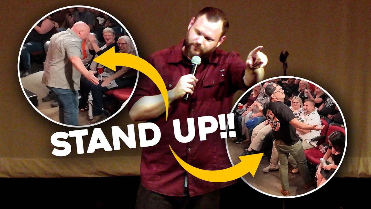 Heckler Demands 2 Audience Members Show Their Face | Jeff Leeson ...