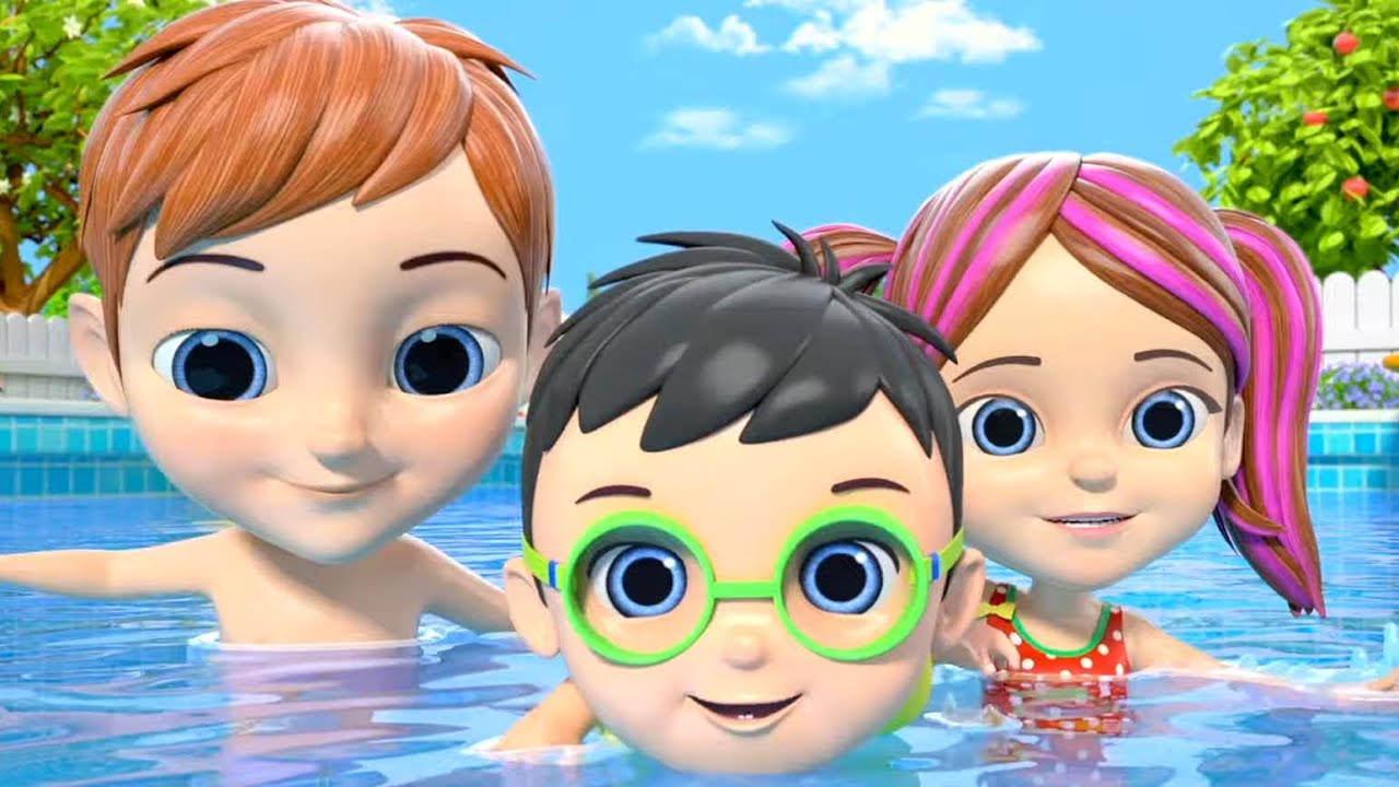 Swimming Song - Let's Swim, Fun Nursery Rhyme for Kids - YouTube