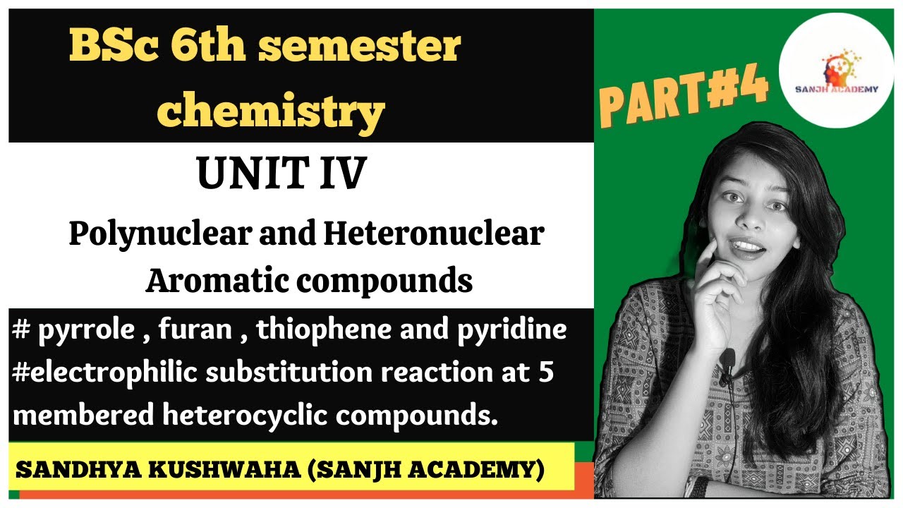 Pyrrole, Furan, Thiophene & Pyridine || 5 membered heterocyclic ...