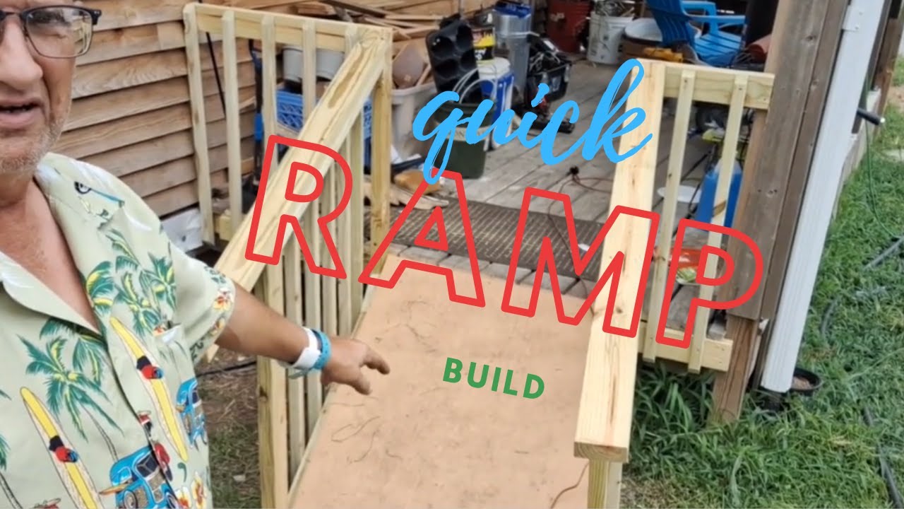 Quick build of a temporary ramp - YouTube