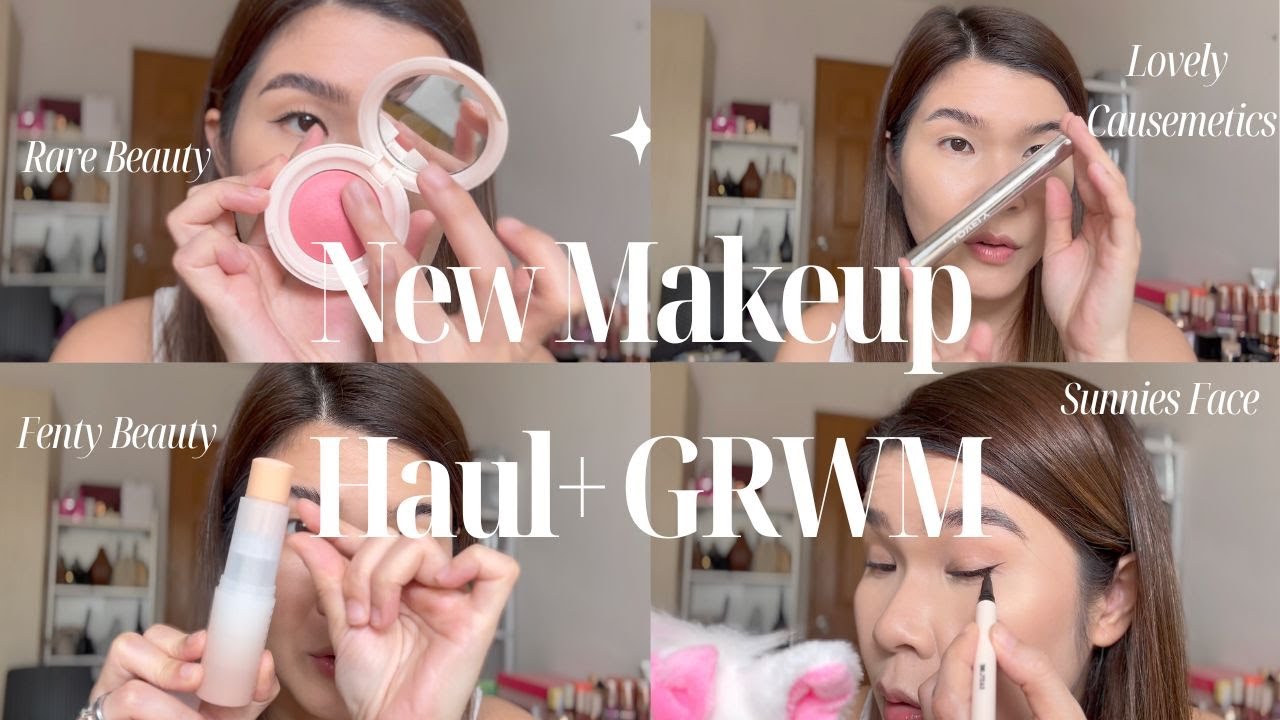 NEW MAKEUP HAUL + GRWM | FENTY TINT I STICK | RARE BEAUTY SOFT PINCH ...