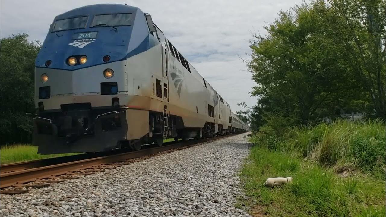 AMTRAK P091 SILVER STAR NORTH POINT LAKELAND,FL SB TRAIN - YouTube