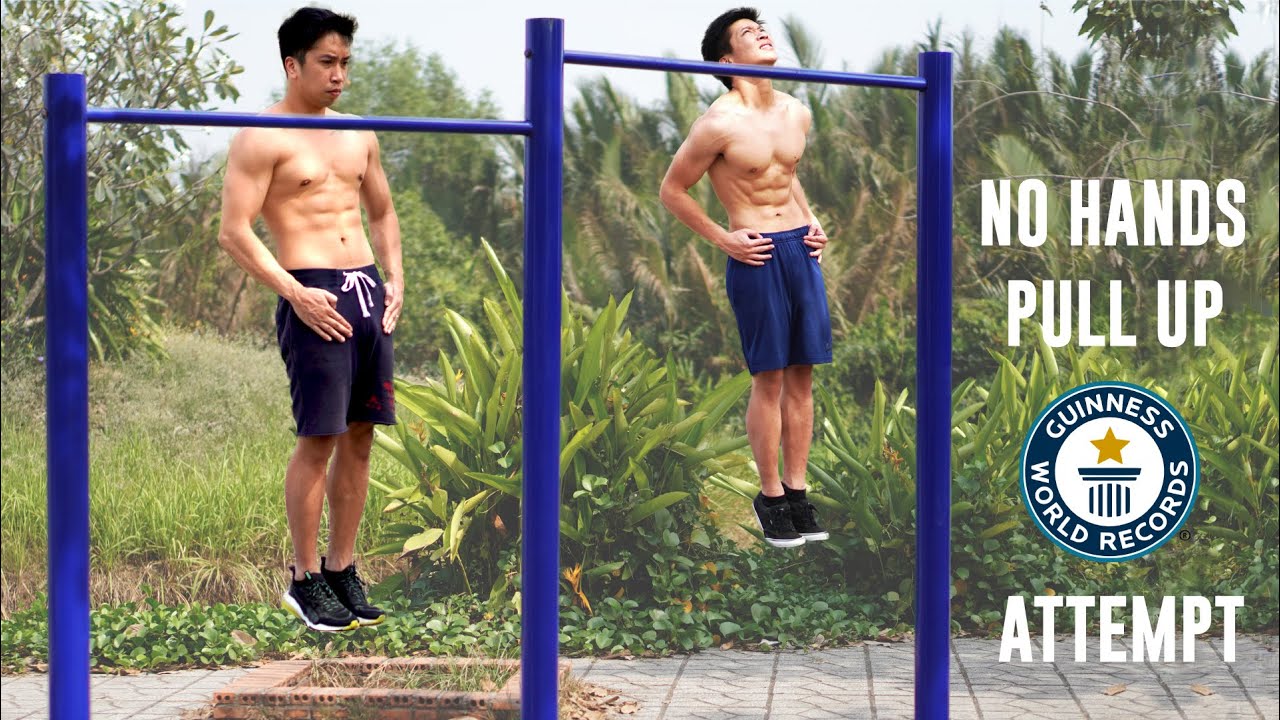 REAL no hands PULL-UP Challenge (Record) - YouTube