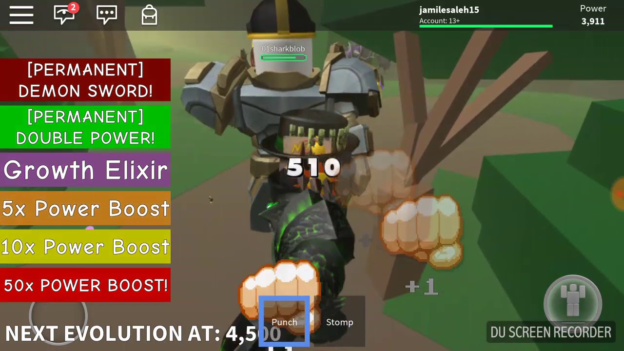 Playing Titan simulator in roblox - YouTube