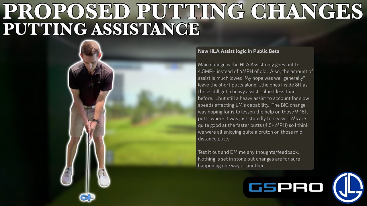 GS Pro Proposed Putting Changes! Putting in a simulator - YouTube