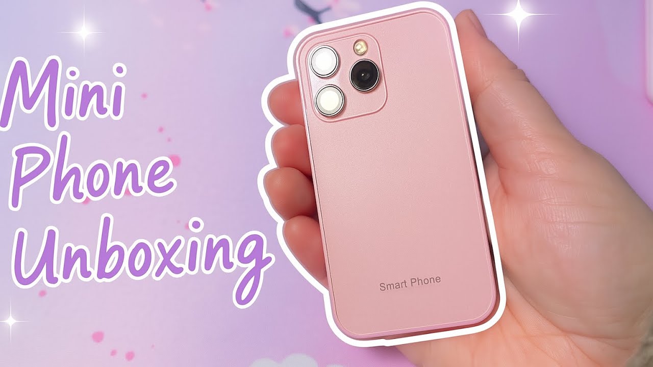 Pink Mini Cell Phone Unboxing - YouTube