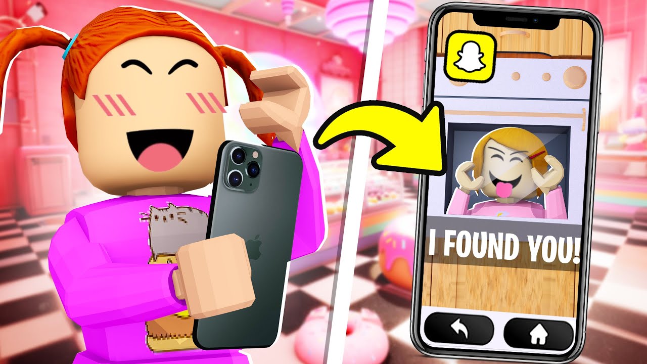 Hide N Seek In Roblox Snapchat! - YouTube