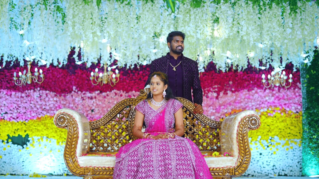Bhaskar Priya Marriage || Reception Full Video || Perraju Photography ...