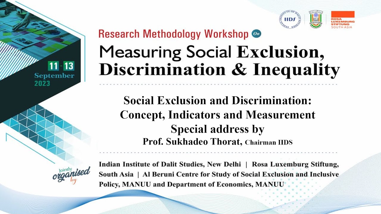 Measuring Social Exclusion, Discrimination & Inequality | IMC MANUU ...