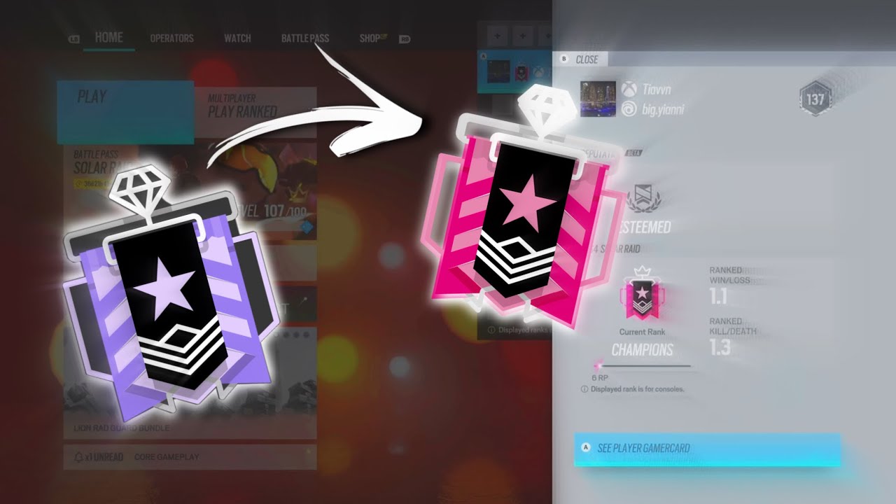 I HIT CHAMPION (FULL MATCH) - RAINBOW SIX SIEGE 🌺🌺 - YouTube