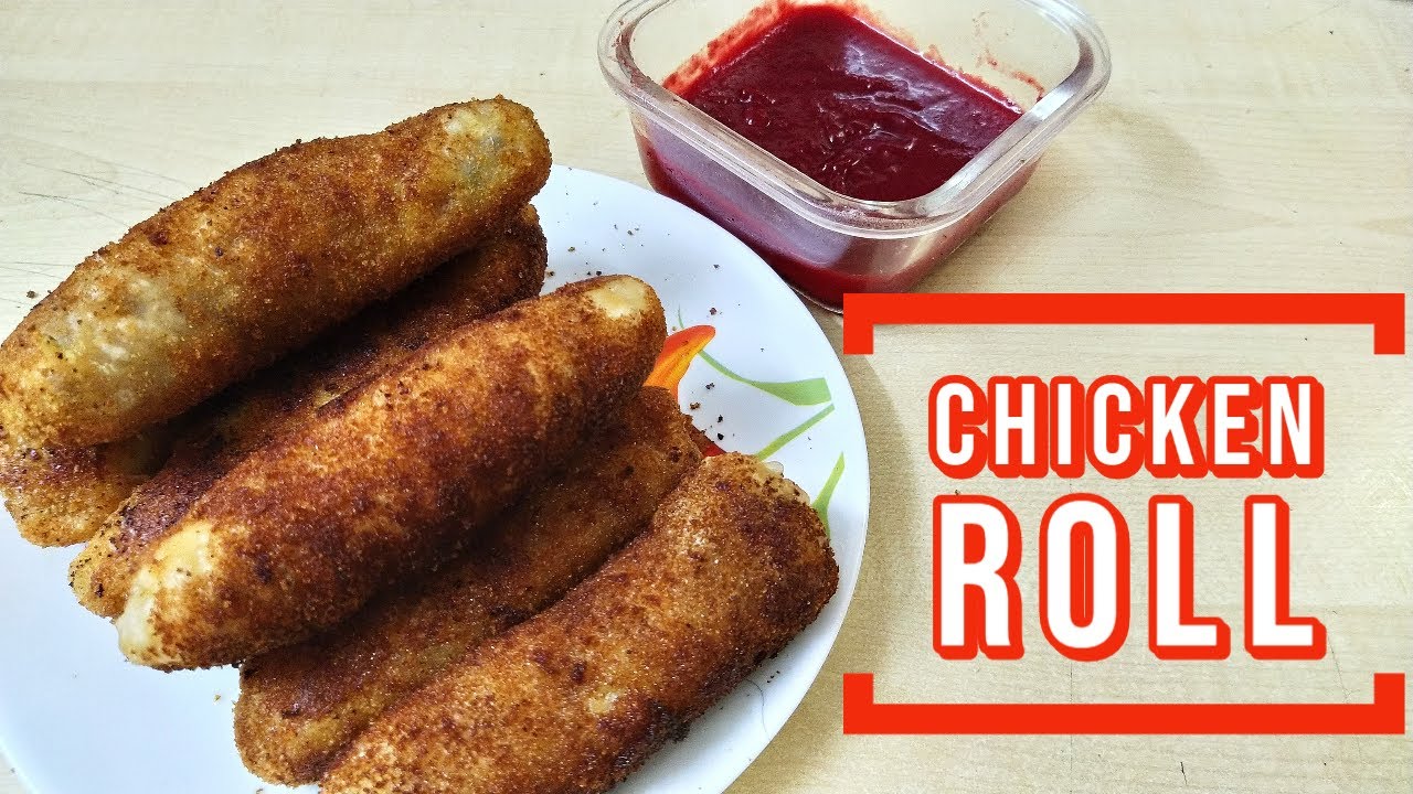 Chicken Roll | Easy & Crispy Chicken Spring Roll | Kerala Style Chicken ...