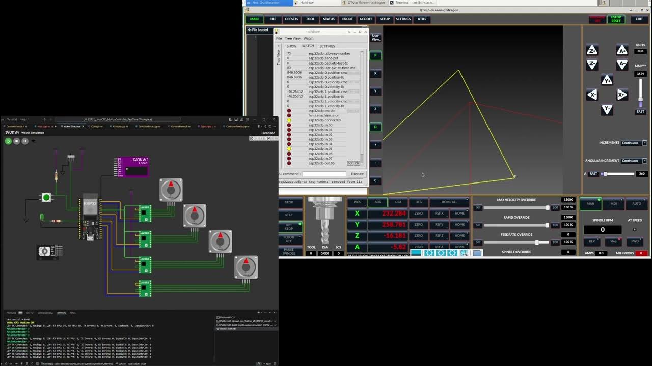 LinuxCNC ESP32 Rapid Development Using Emulated ESP32 (Wokwi) - YouTube