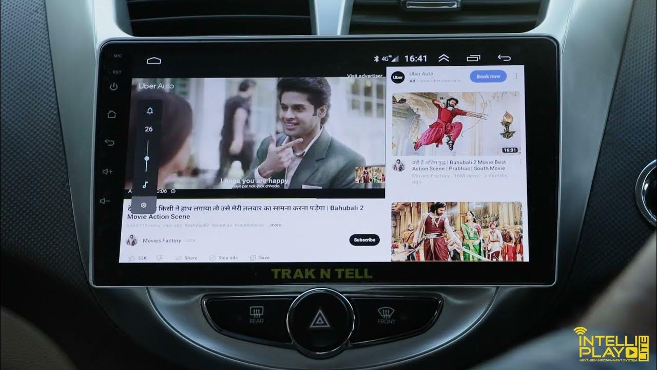 Best Android Car Media Player with SIM, CarPlay, Android Auto: IntelliPlay in Hyundai Verna # ...