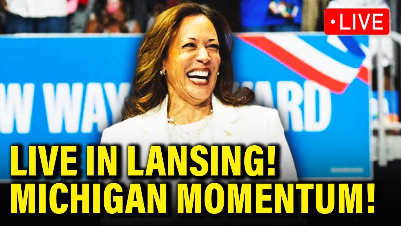 LIVE: Kamala Harris HITS STOP #2 for MICHIGAN RALLY BLITZ - YouTube