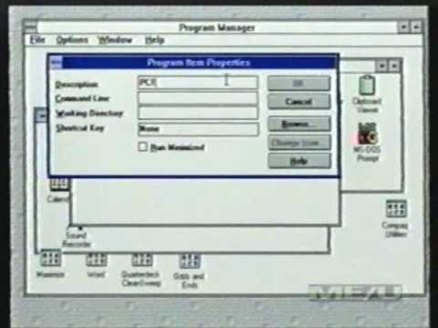 Classic PC/TV - Tuning Windows 3.1 Program Manager - YouTube