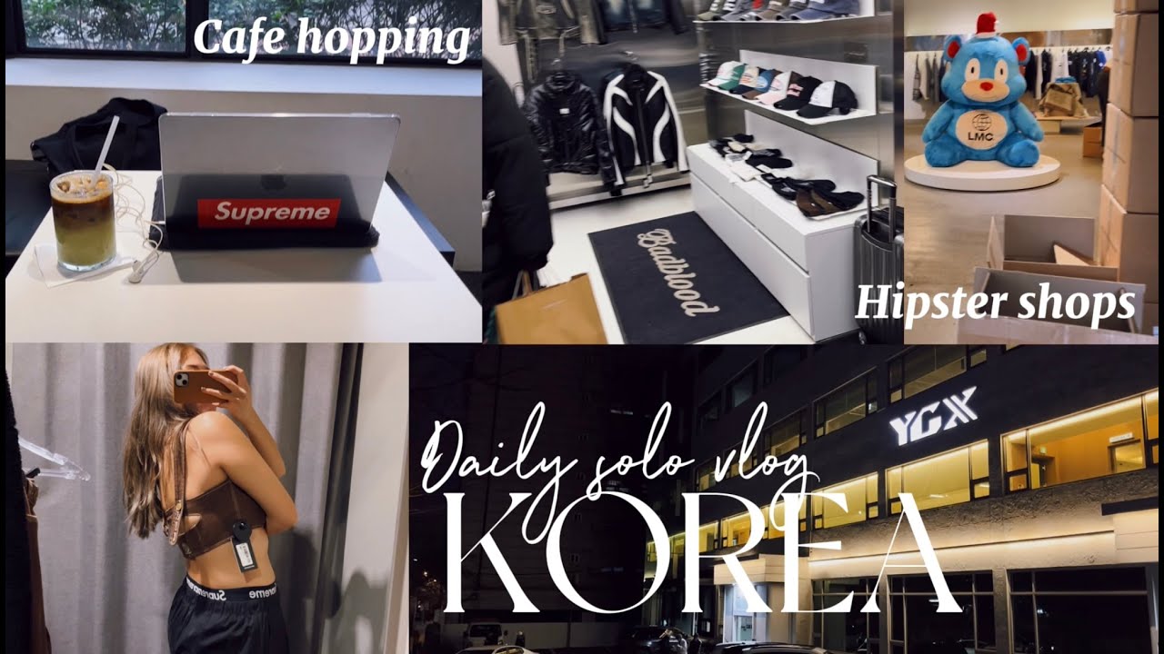 [Korea Solo Vlog #19] 3 Hipster Stores to shop in Seoul 🕶, Cafe hopping ...