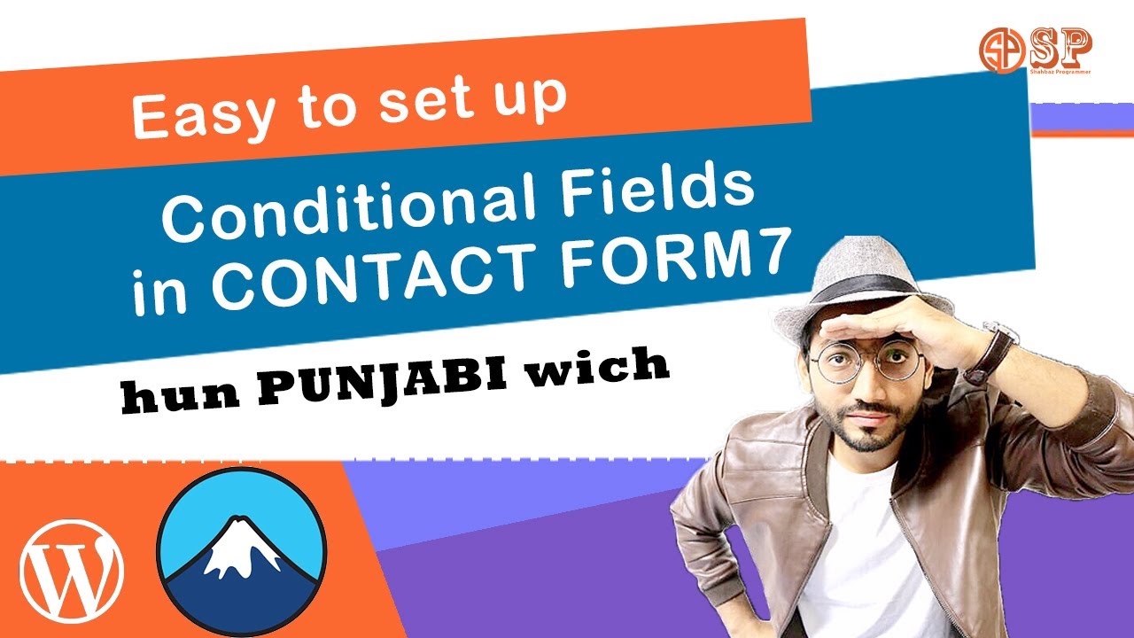 Set Contact form 7 conditional fields hun PUNJABI wich | WordPress tutorial | Shahbaz Programmer ...