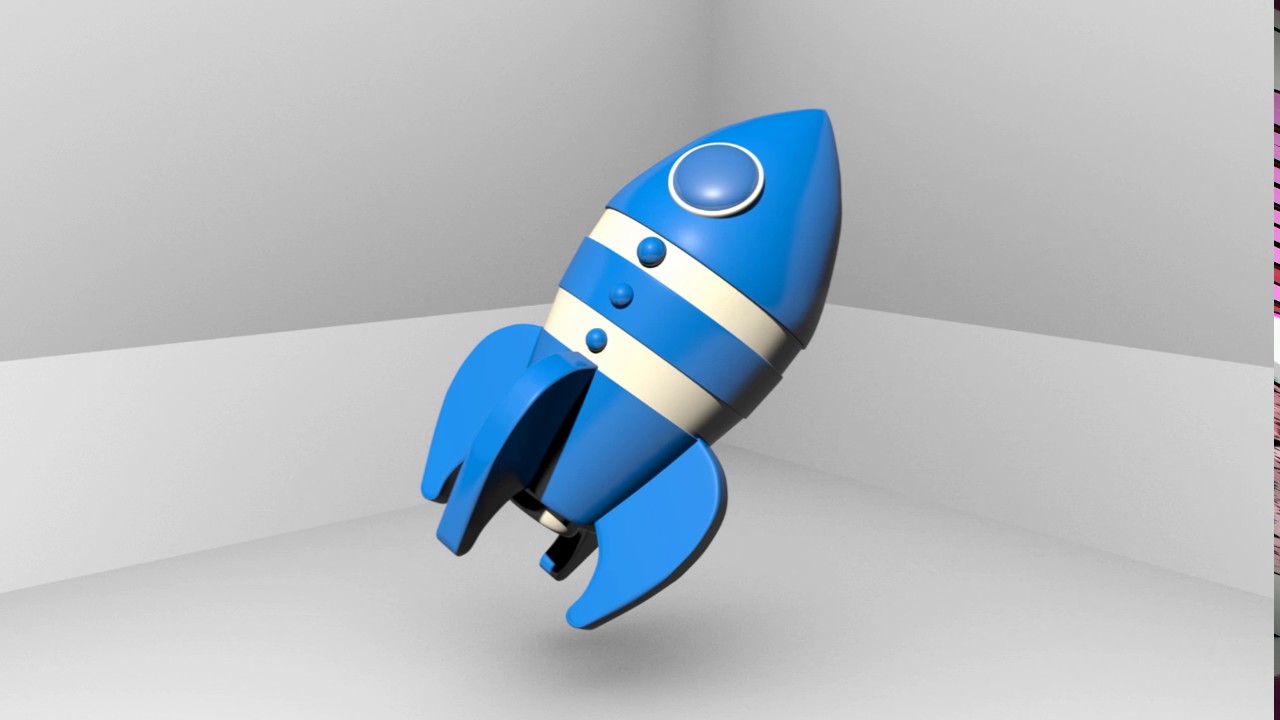 Speed Art Maya // Toy Rocket - YouTube