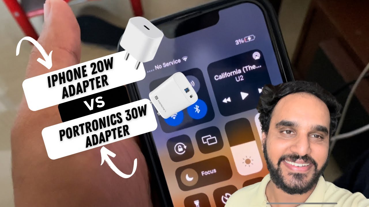iPhone original 20W Adapter vs Portronics Adapto 30 30W Adapter | Which ...