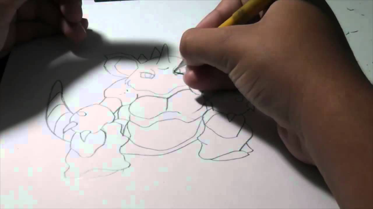 Speed Drawing- Nidoking - YouTube