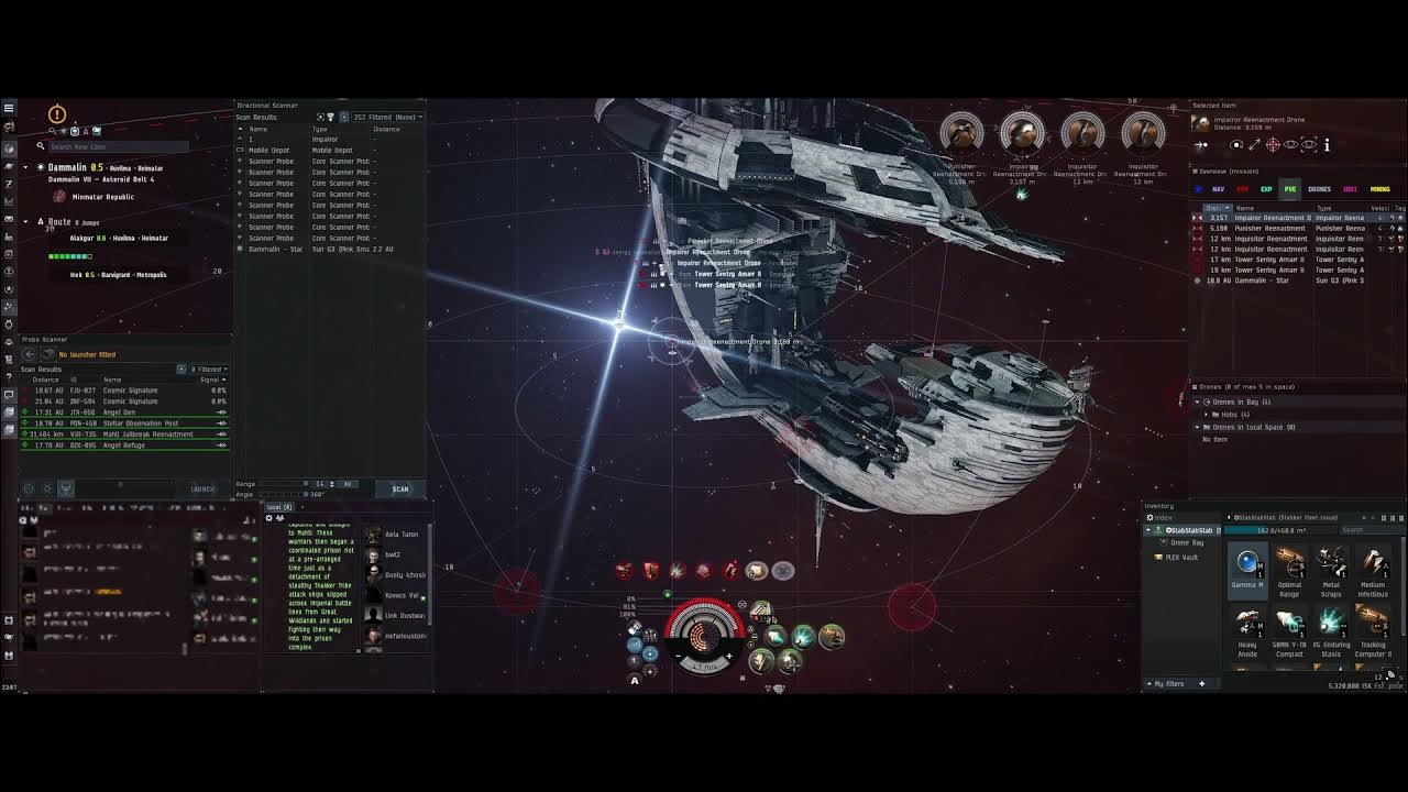 EVE Online - Minmatar Liberation Games!! | Mahti Jailbreak Reenactment - YouTube