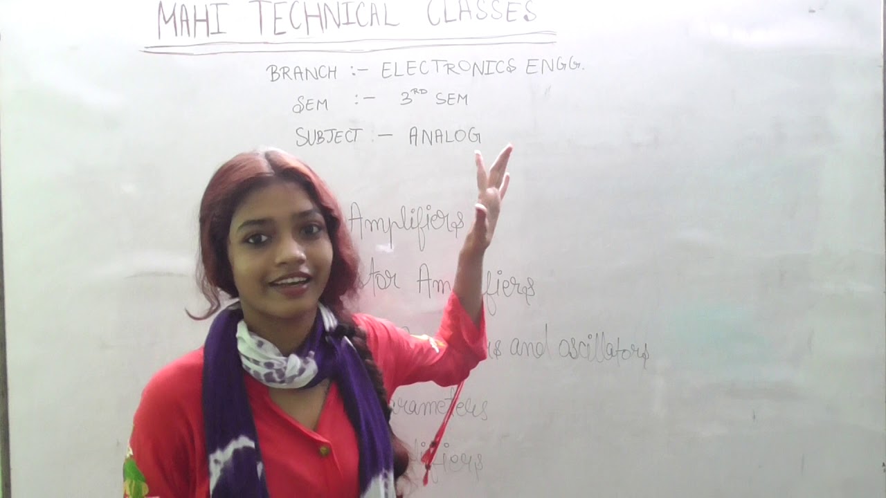 LECTURE (01)3rd SEM ELECTRONICS :- ANALOG - YouTube