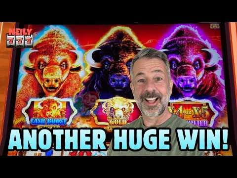 THIS MACHINE IS UNREAL! I KEEP GETTING HUGE WINS! BUFFALO GOLD CASH IS AMAZING!