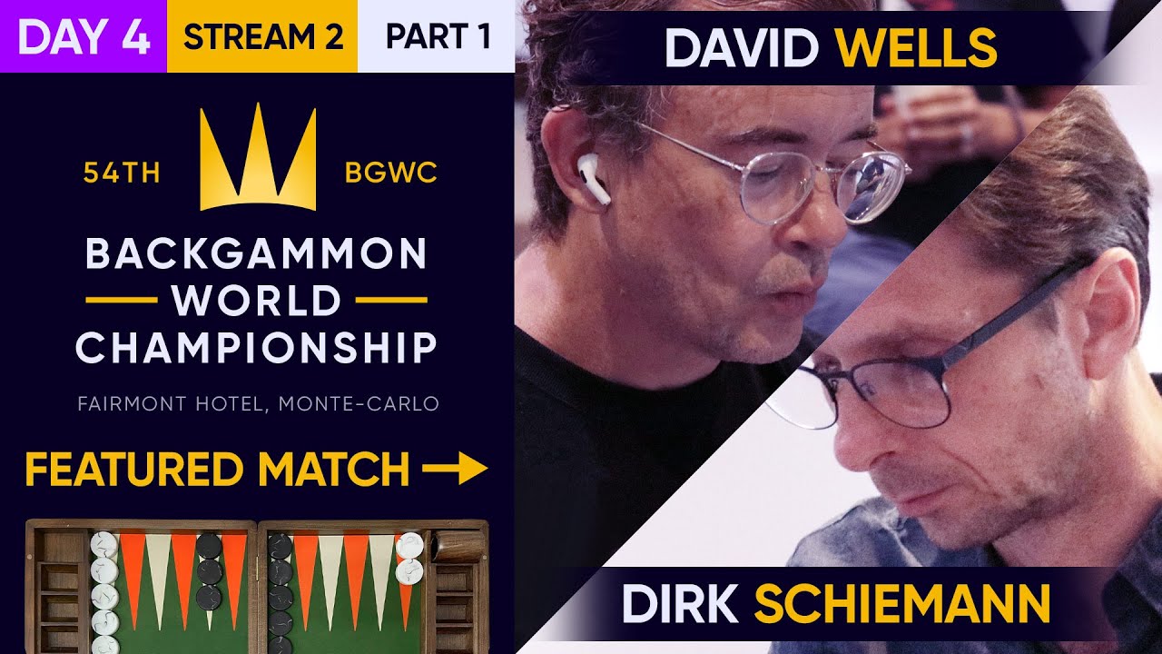 54th Backgammon World Championship - Day 4 - Stream 2 - Part 1 - High ...