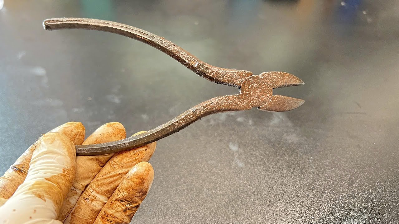 Restoring Function to Rusty, Hard-to-Open Pliers - YouTube