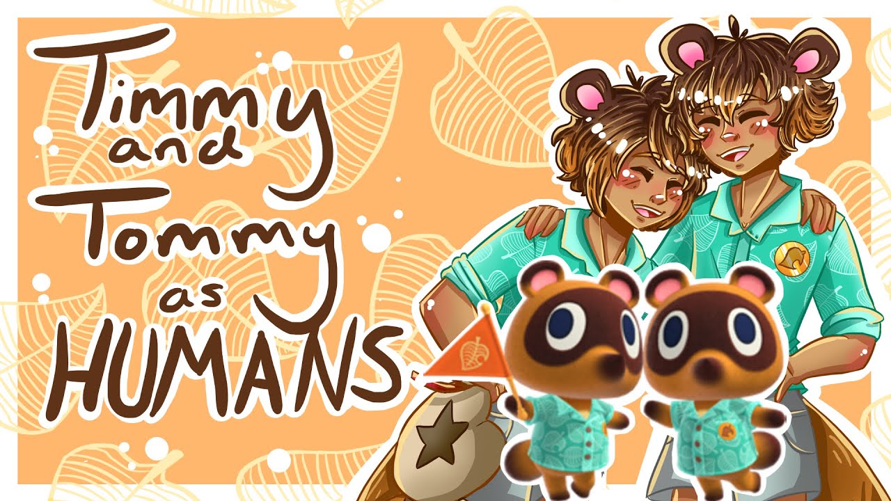 Drawing Timmy and Tommy as Humans - Animal Crossing Speedpaint - YouTube