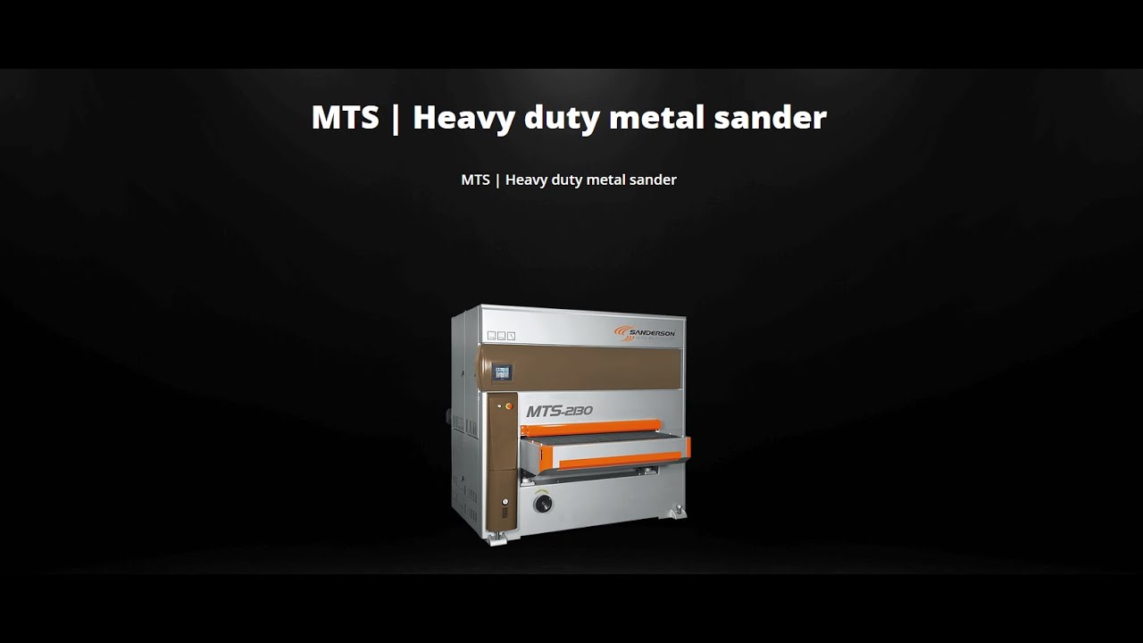 Introducing Sanderson MTS-Series | Heavy Duty Metal Sander | Rise Tek ...