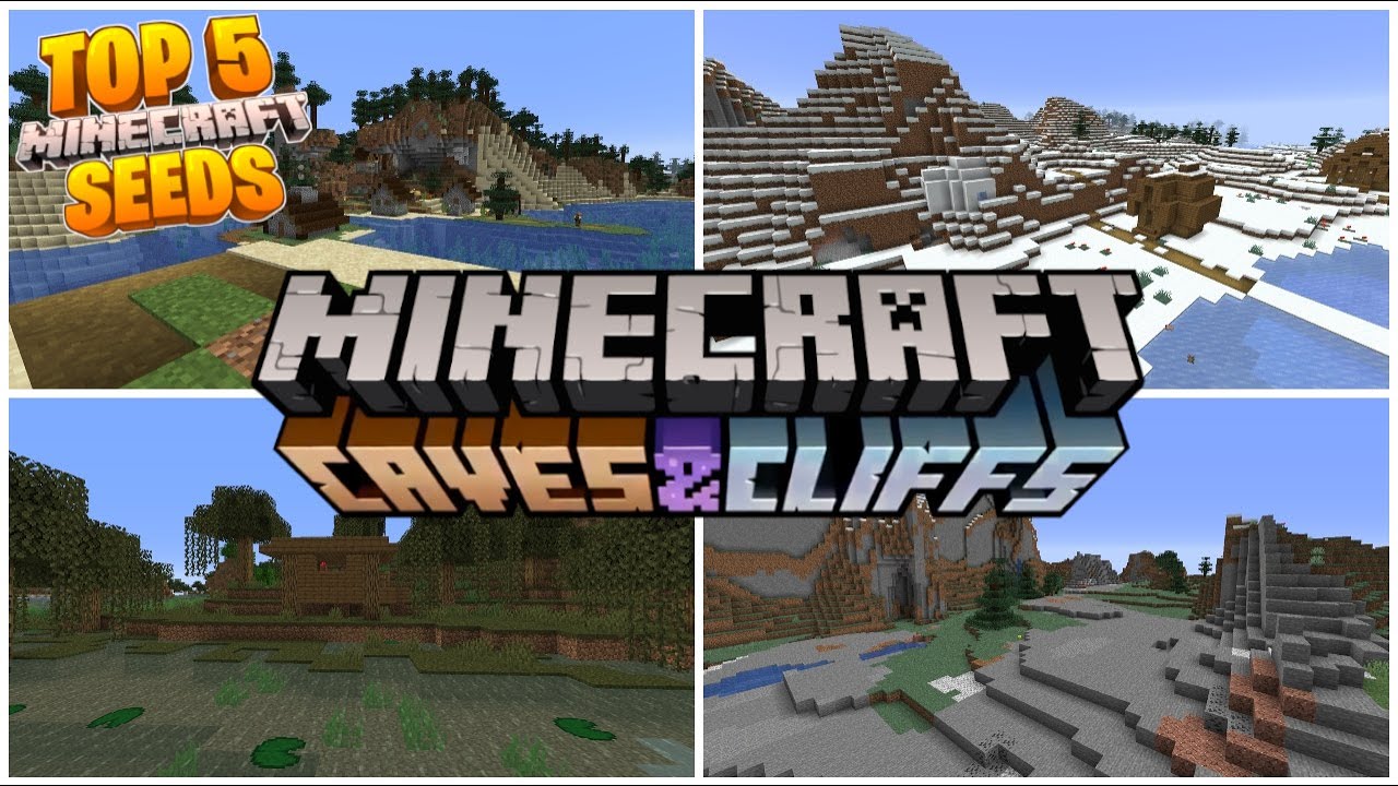 Top 5 AWESOME Seeds for Minecraft 1.17 CAVE AND CLIFFS UPDATE [20w51a ...