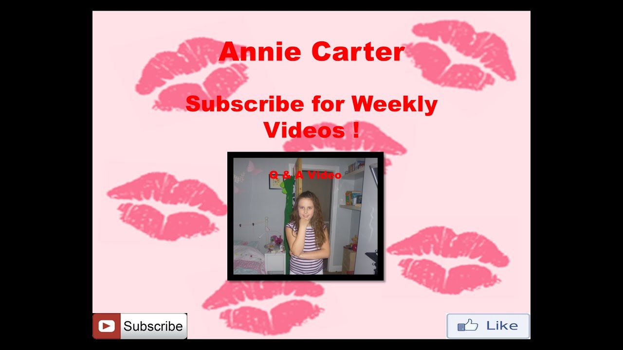 Q & A with Annie Carter - New Channel ! - YouTube
