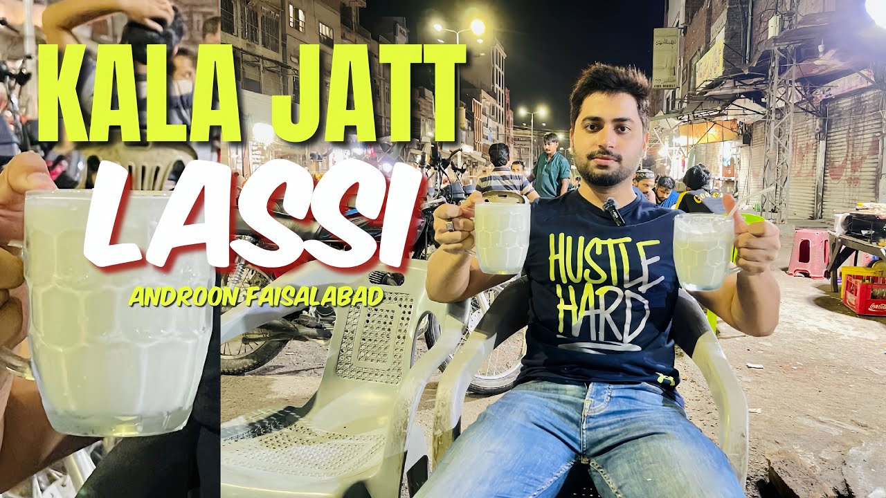 Old Faisalabad Street Food | Kala Jatt Lassi | People Are Crazy For ...