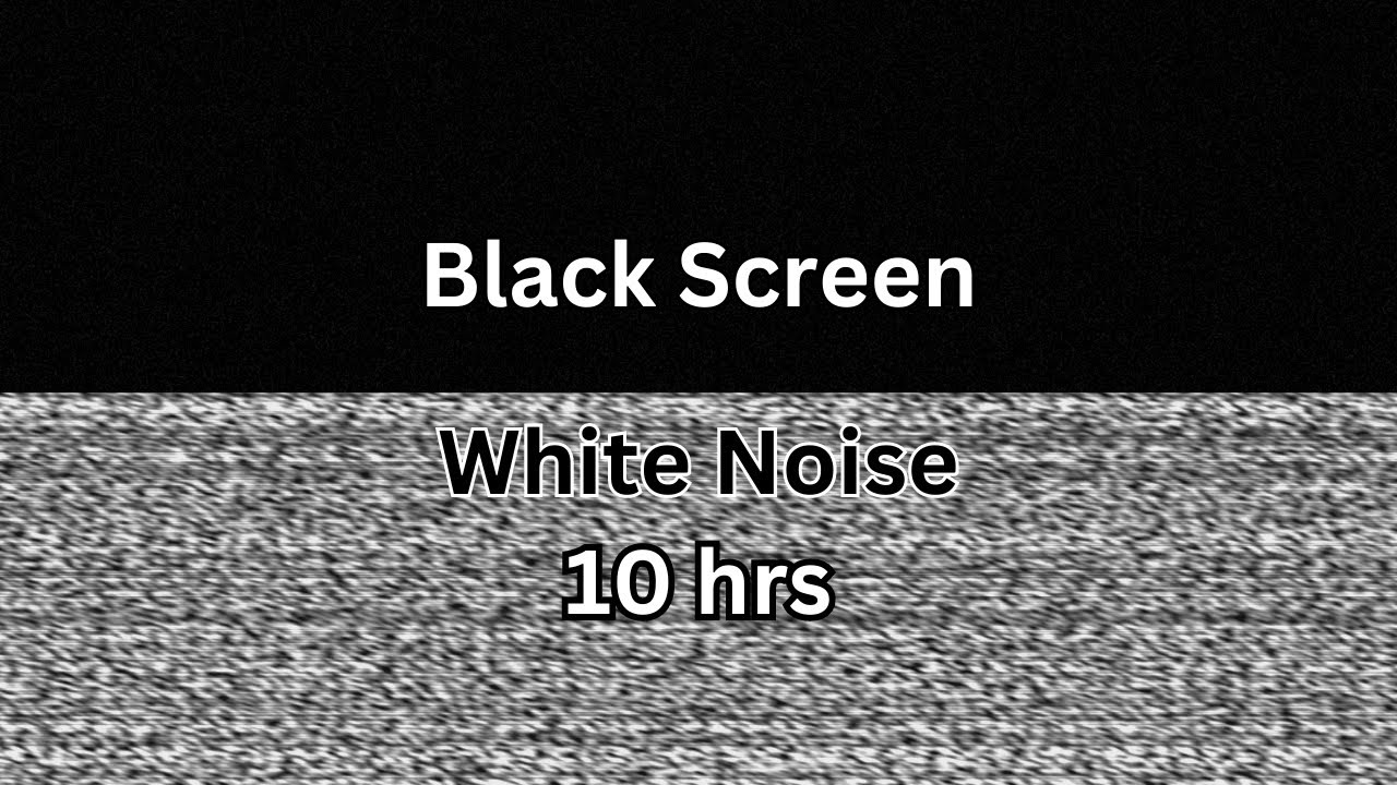10-Hour White Noise with Black Screen - YouTube