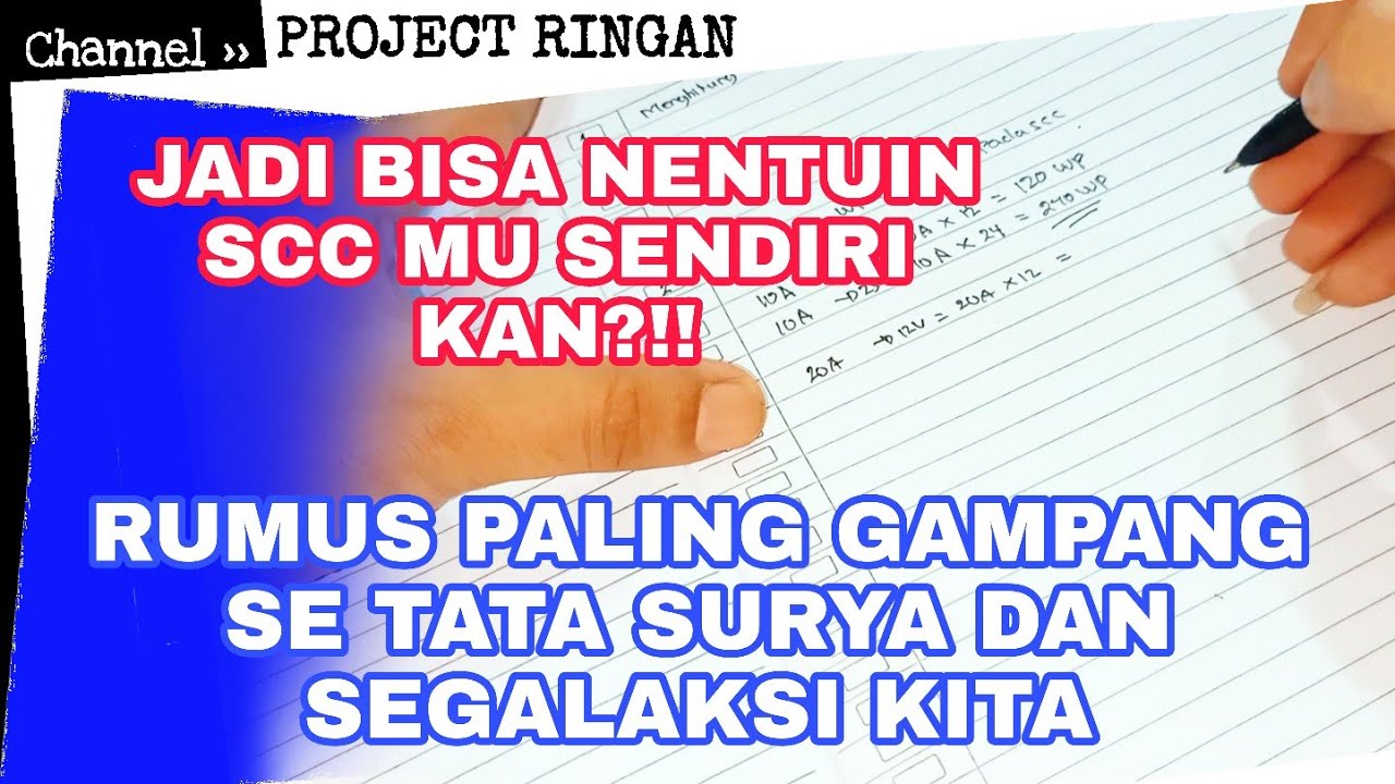 CARA MENENTUKAN SCC UNTUK PANEL SURYA DENGAN MUDAH - YouTube