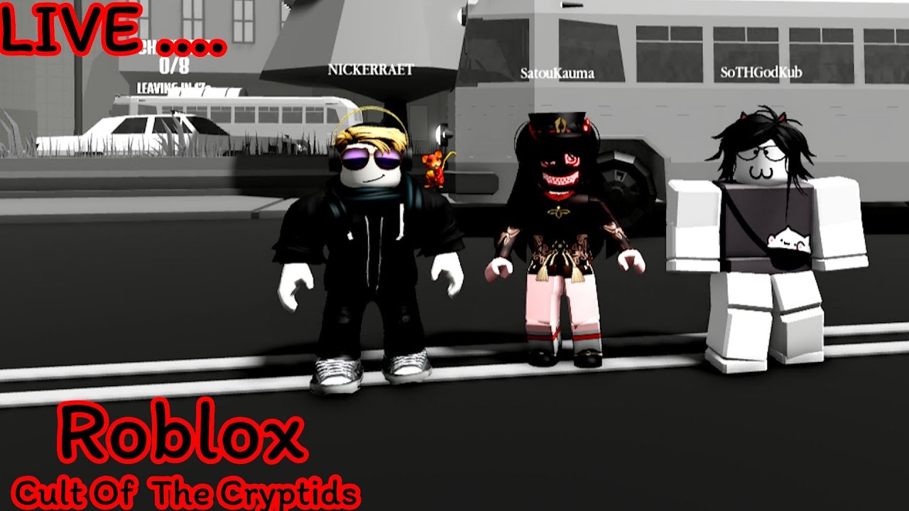 LIVE | บุกเกมผี Roblox สี่เหลี่ยม | - Roblox Cult Of The Cryptids - YouTube