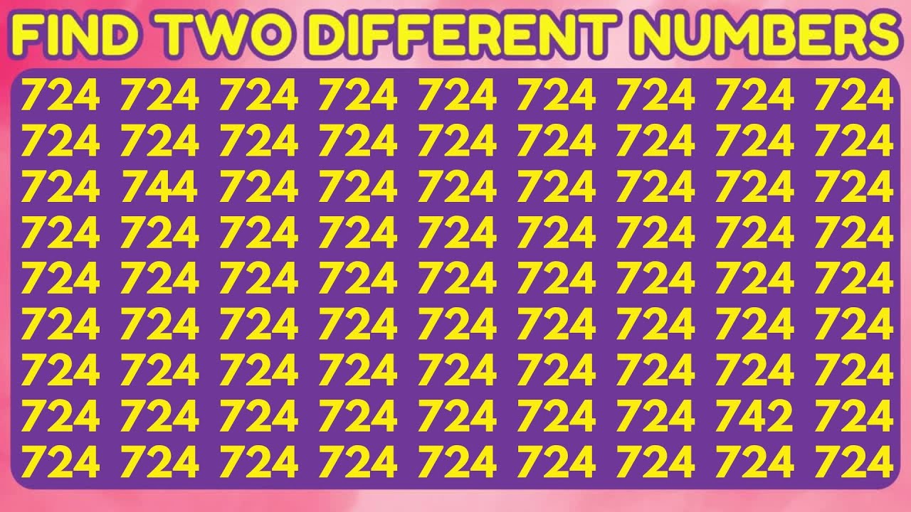 Find Two Different Numbers | 724 #find #findthenumber #quizchallenge # ...