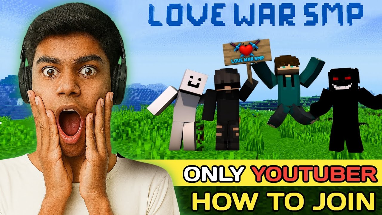 How to join private LOVE WAR SMP || Only YouTuber can join in LOVE WAR SMP - YouTube
