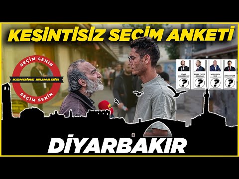 DİYARBAKIR KESİNTİSİZ, SAYAÇLI SEÇİM ANKETİ. | Diyarbakır Sokak Röportajları