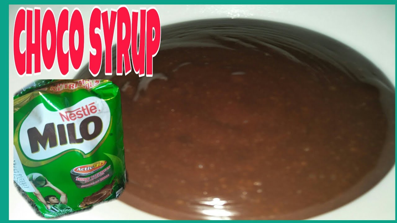 MILO GANACHE | MILO CHOCOLATE SYRUP - YouTube