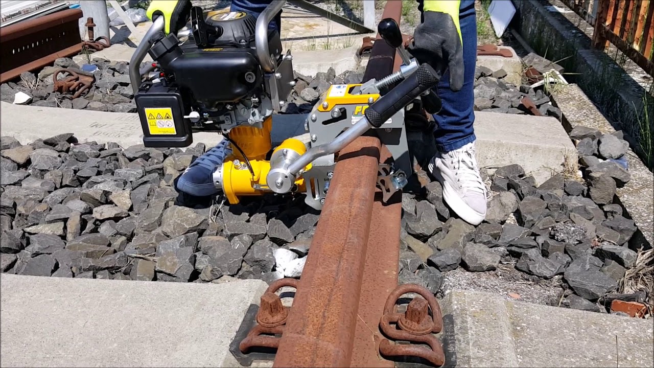 Rail drilling machine TFR 330 P - YouTube