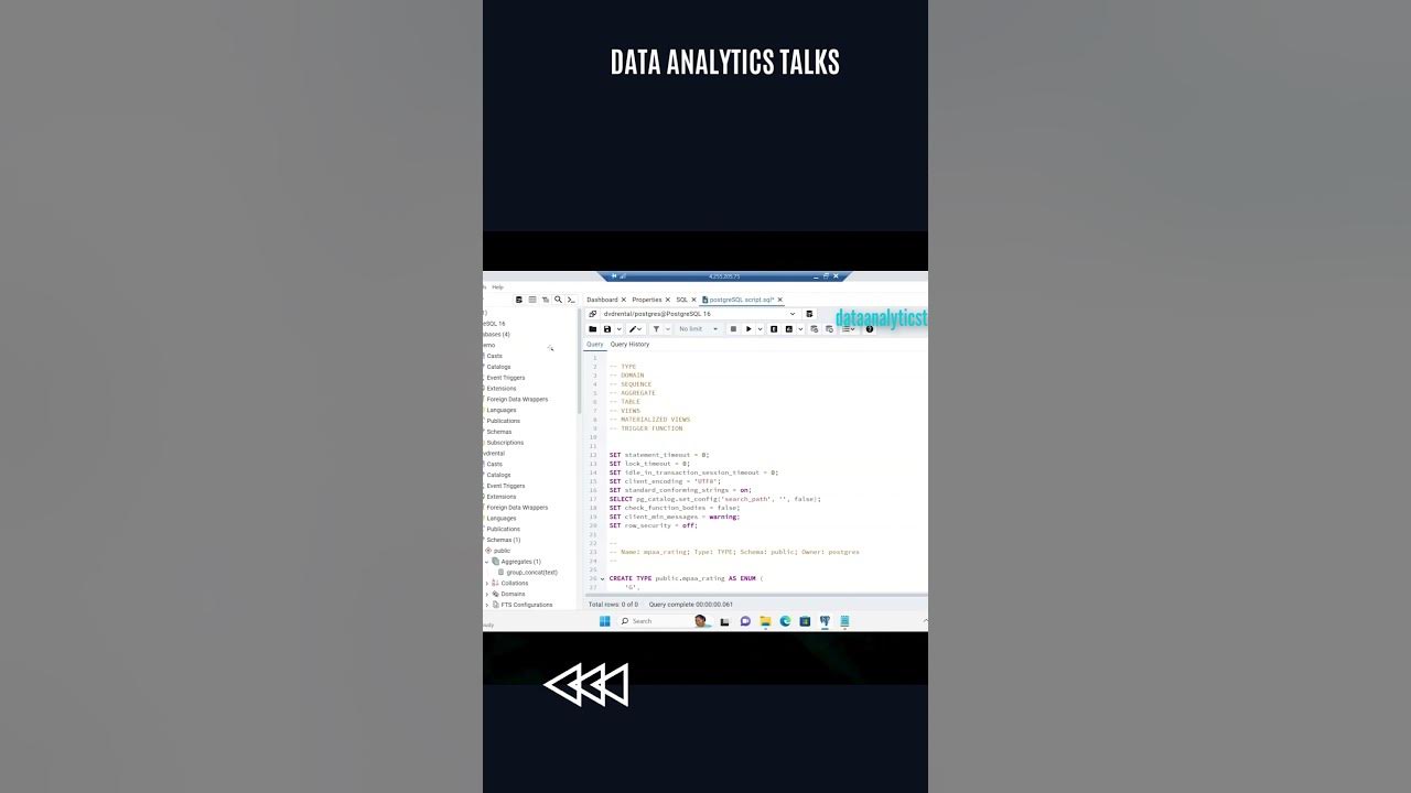 PostgreSQL SQL Scripting Basics | Quick Start Guide - YouTube