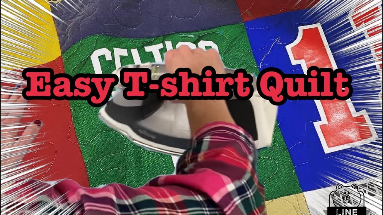 Easy Tshirt Quilt Tutorial - YouTube