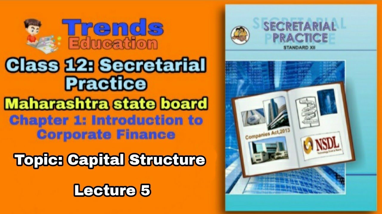 Class 12 SP Lecture 5 | Chap1 Introduction to Corporate finance | Topic ...