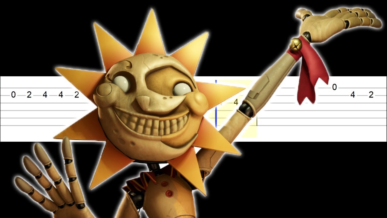 FNAF Security Breach OST! Daycare Theme (Easy Guitar Tabs Tutorial ...