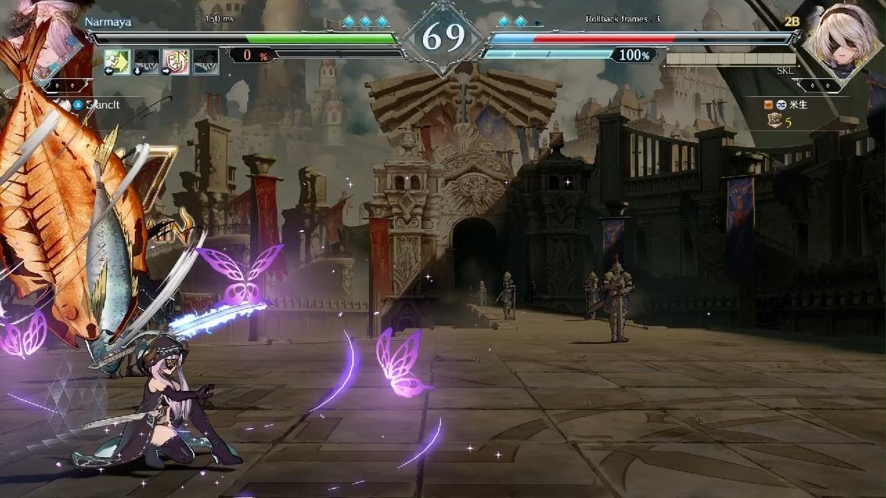 Granblue Fantasy Versus: Rising - Narmaya New Match Exhibition 8 - YouTube