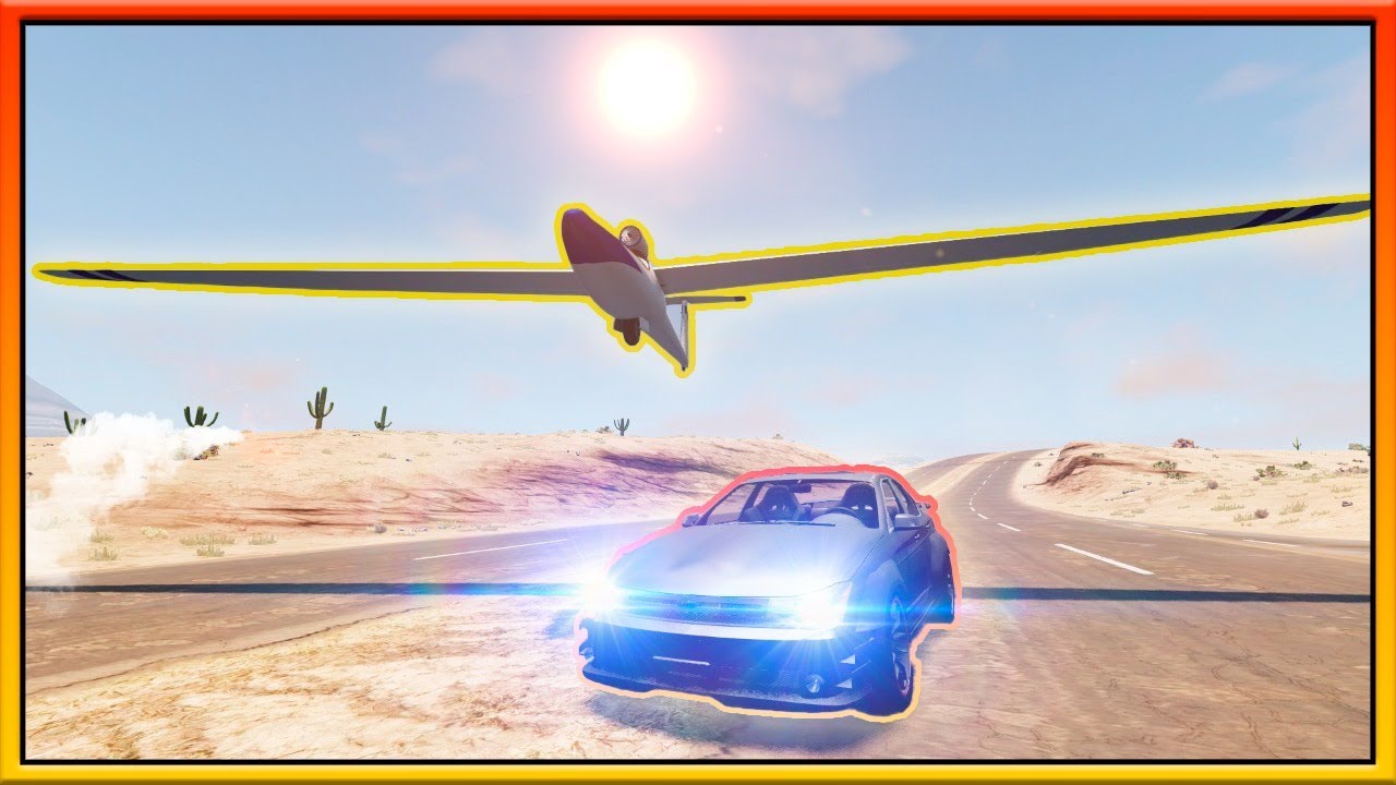 SAI VOANDO COM O AVIÃO PELO CANYON E TESTEIS UM SUPER CARRO! BeamNG ...